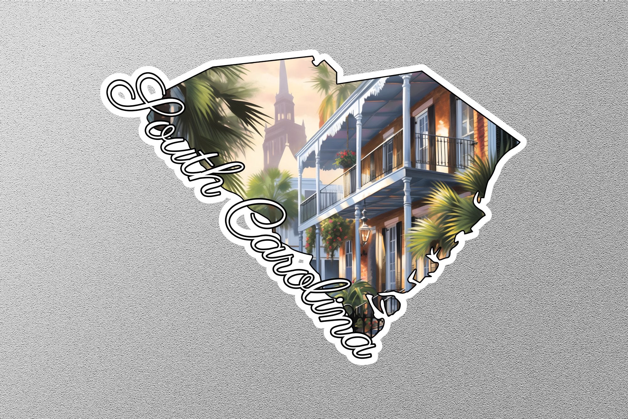 South Carolina Map State Sticker – GraffMerch.com