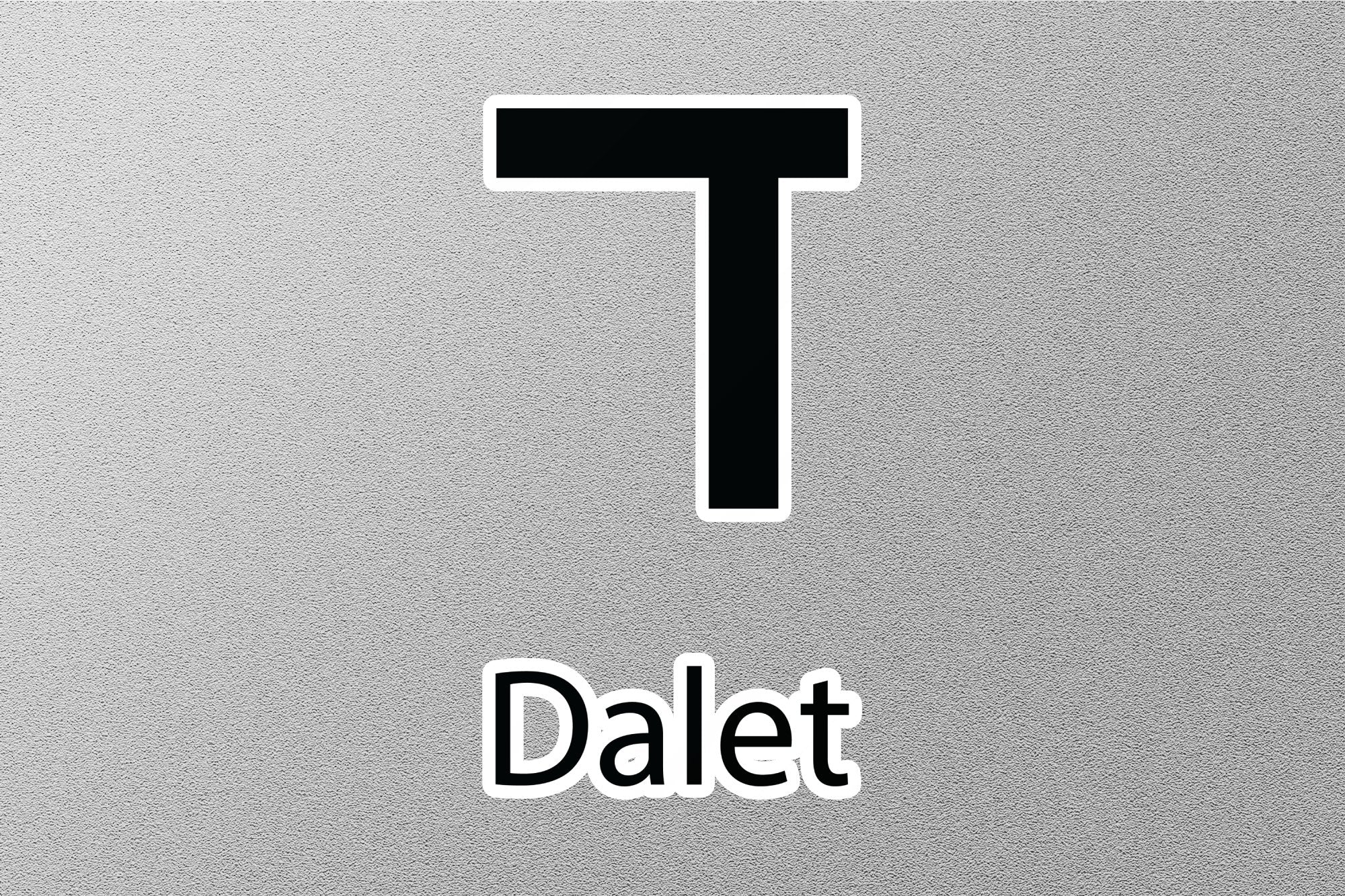 Wholesale Dalet Hebrew Alphabet Sticker – GraffMerch.com