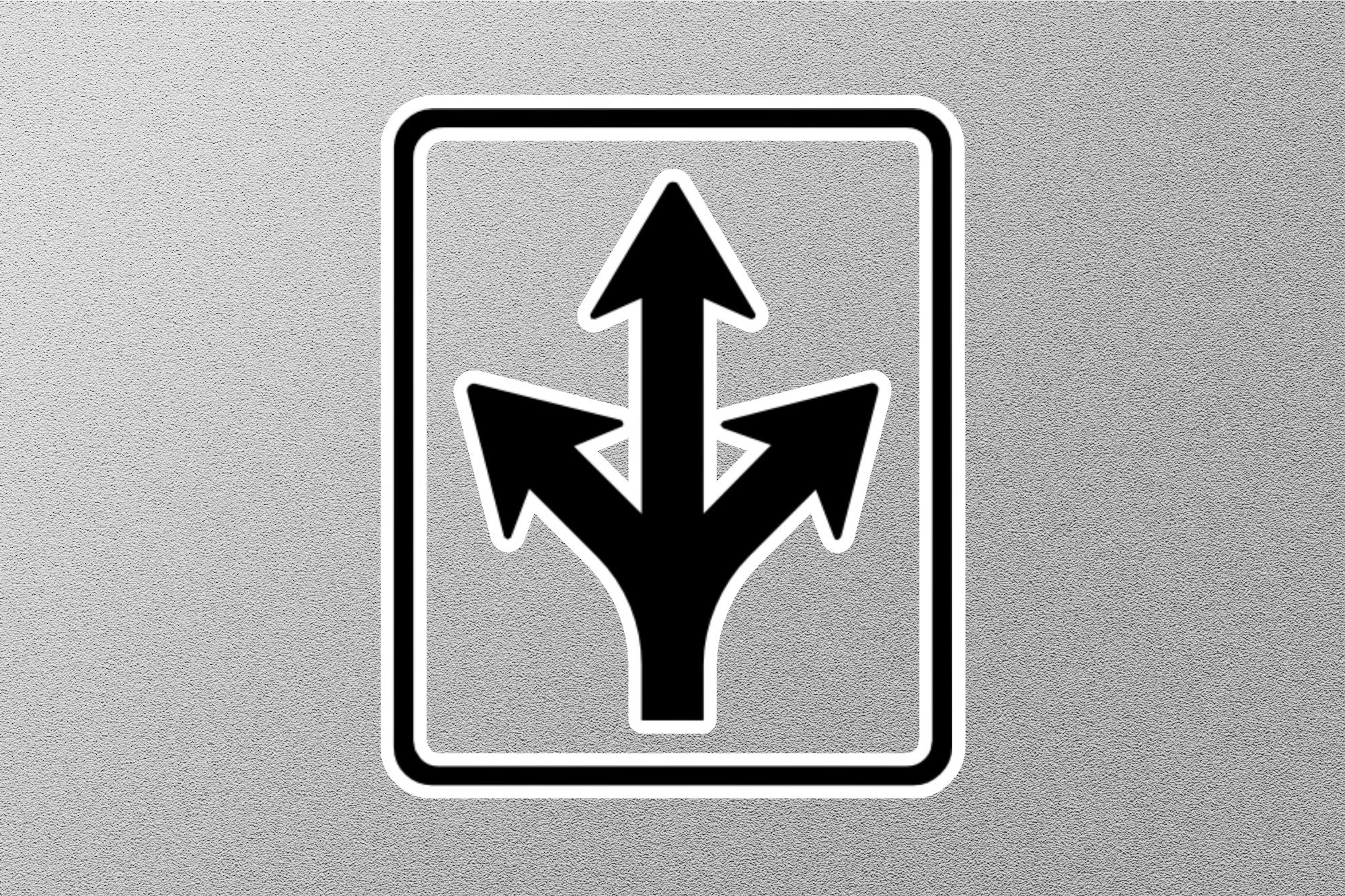 Wholesale Three Way Direction Arrow Sign Sticker – GraffMerch.com